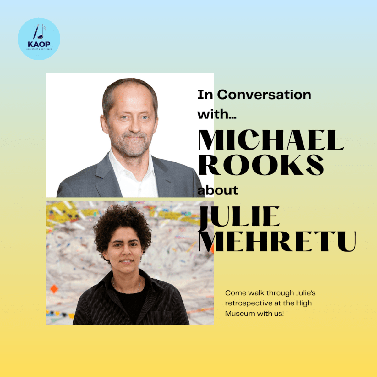 KAOP IN CONVERSATION EPISODE 3: Michael Rooks ON Julie Mehretu | KIDS ...